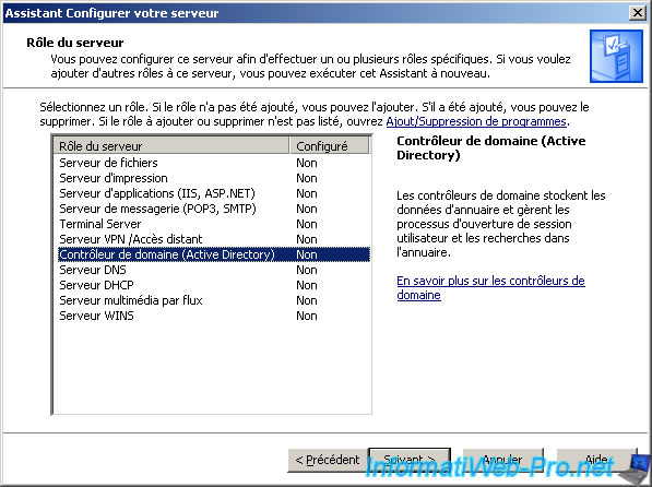 Créer Un Active Directory Sous Windows Server 2003 Windows Server Tutoriels Informatiweb Pro